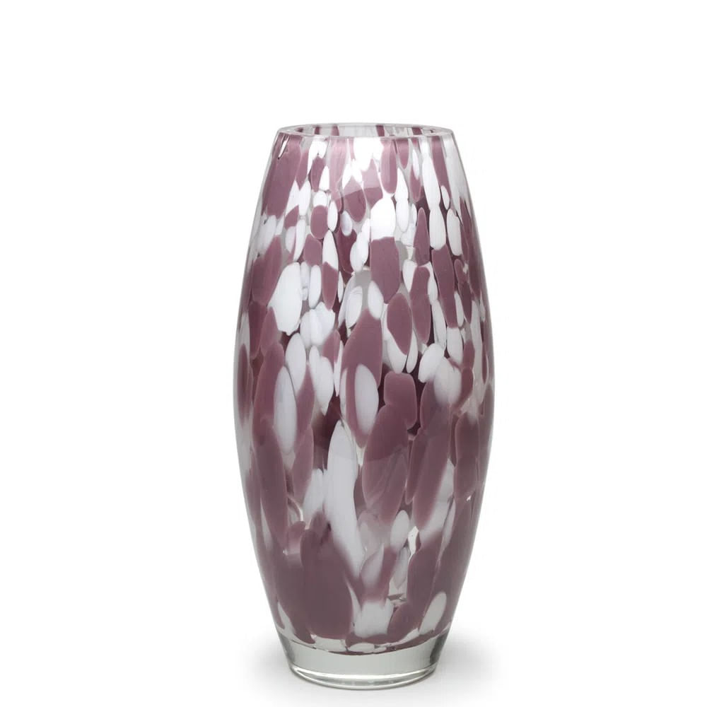 Glass Vase Olive Large Multicolor White and Purple | Cá d' Oro - Cá d ...